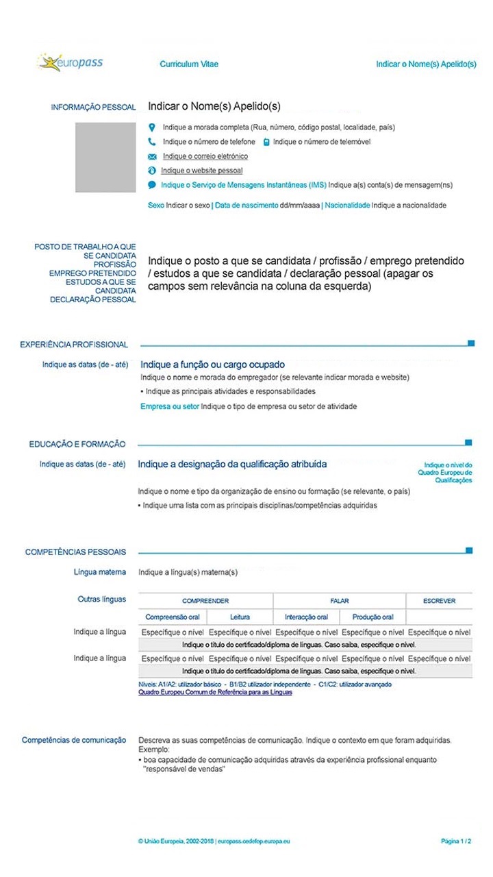 Como e onde fazer um currículo em Portugal